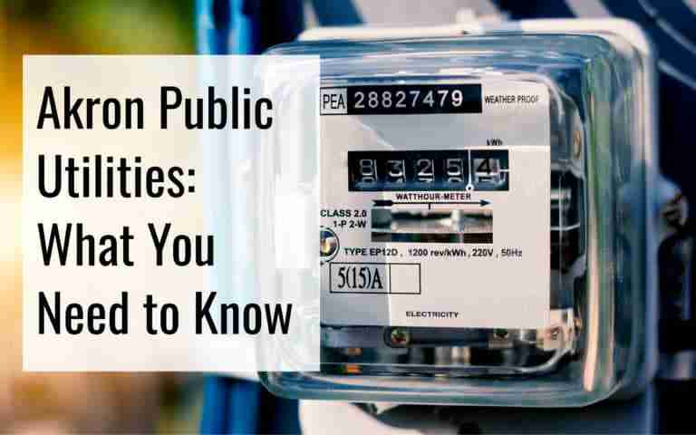 Akron, OH Utilities | (2025) Guide to Water & Other Akron Public Utilities