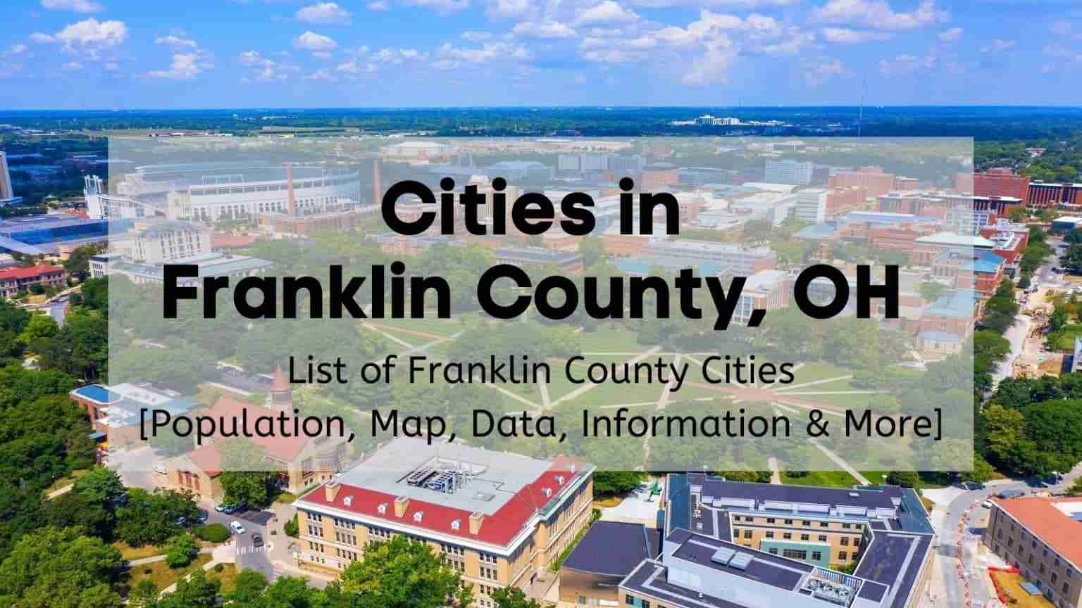 Cities in Franklin County OH - 🏆 COMPLETE List of Franklin County ...